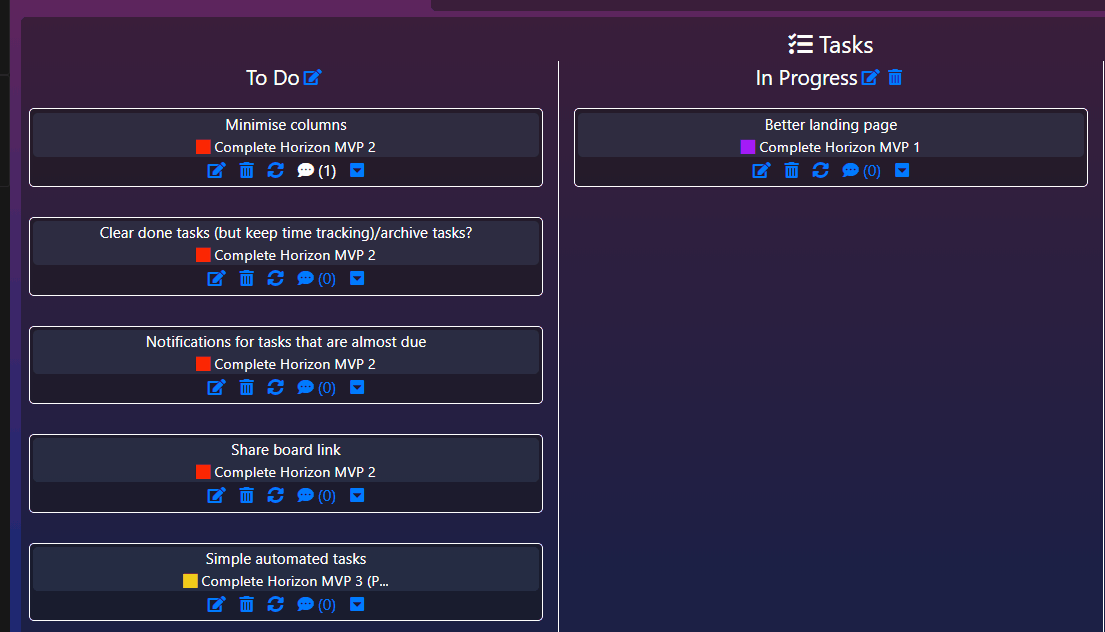 Horizon - Plan your tasks, collaboratively